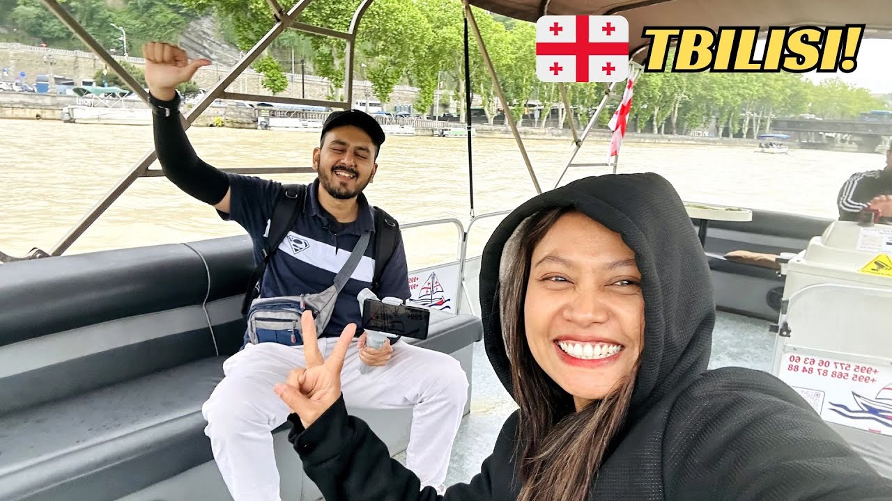Exploring Tbilisi, Georgia 🇬🇪 - Boat ride in the Kura River, Narikala ...