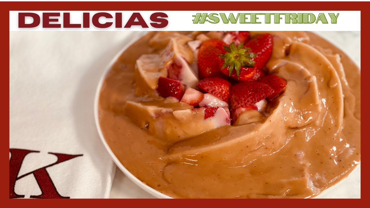 Postre De MAIZENA en 5 minutos sin HORNO con FRUTAS - YouTube