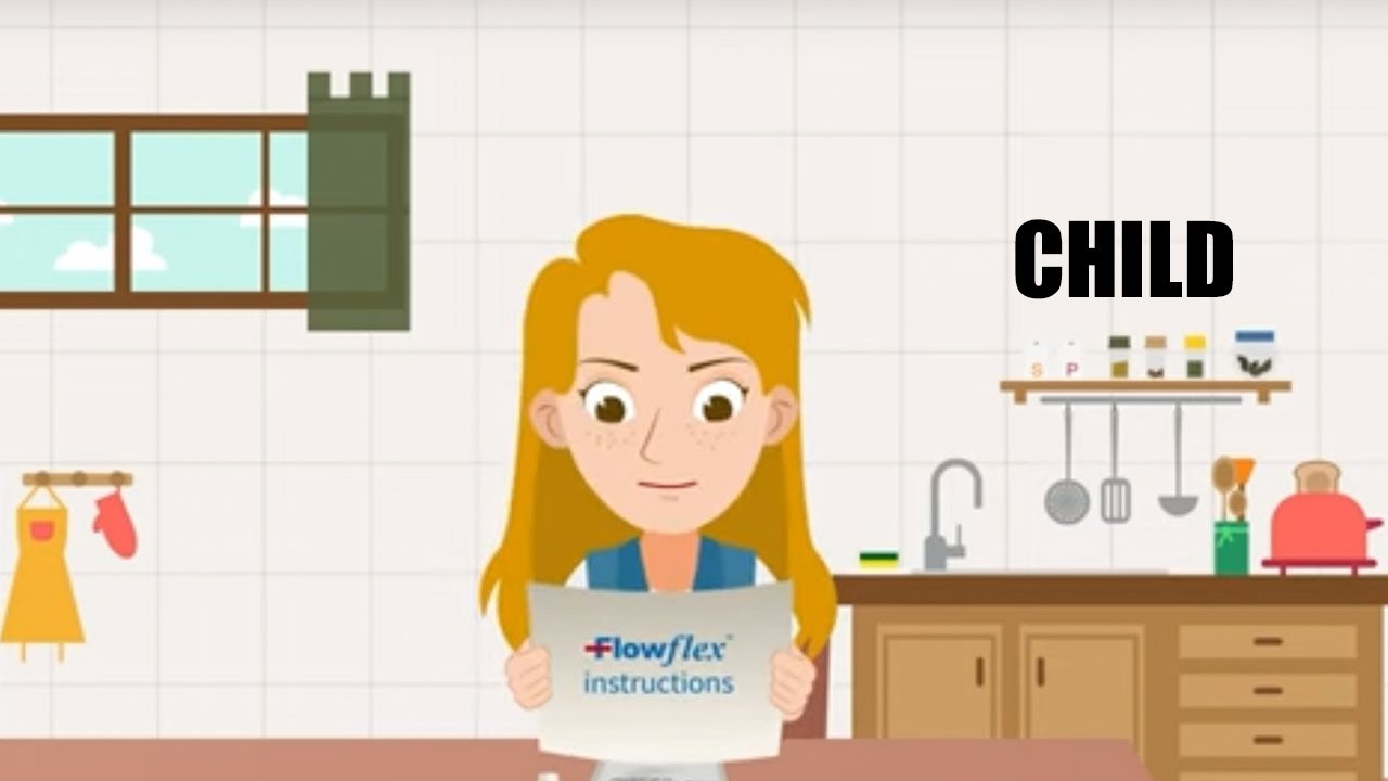 Flowflex COVID-19 Antigen Home Test Instructions for Children - YouTube