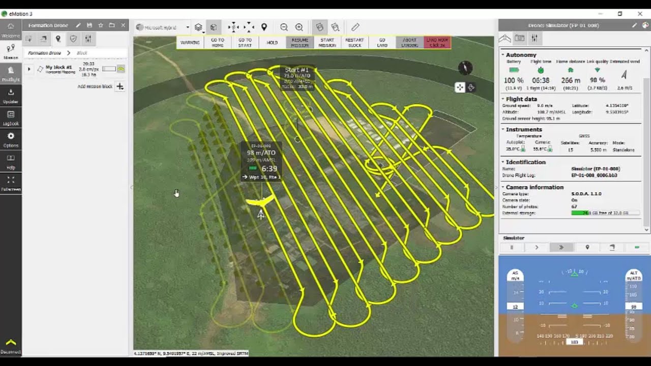 Planification de mission drone de type Grid et double Grid (Partie 1 ...
