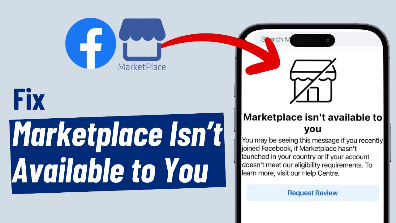 Fix "Facebook Marketplace Isn't Available to You" [2026] - YouTube