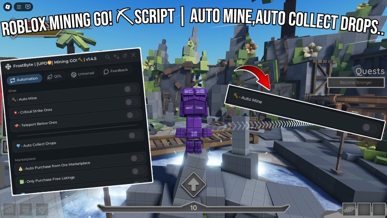 ROBLOX Mining GO! Script | (Auto Mine, Auto Collect Drops, Much More ...