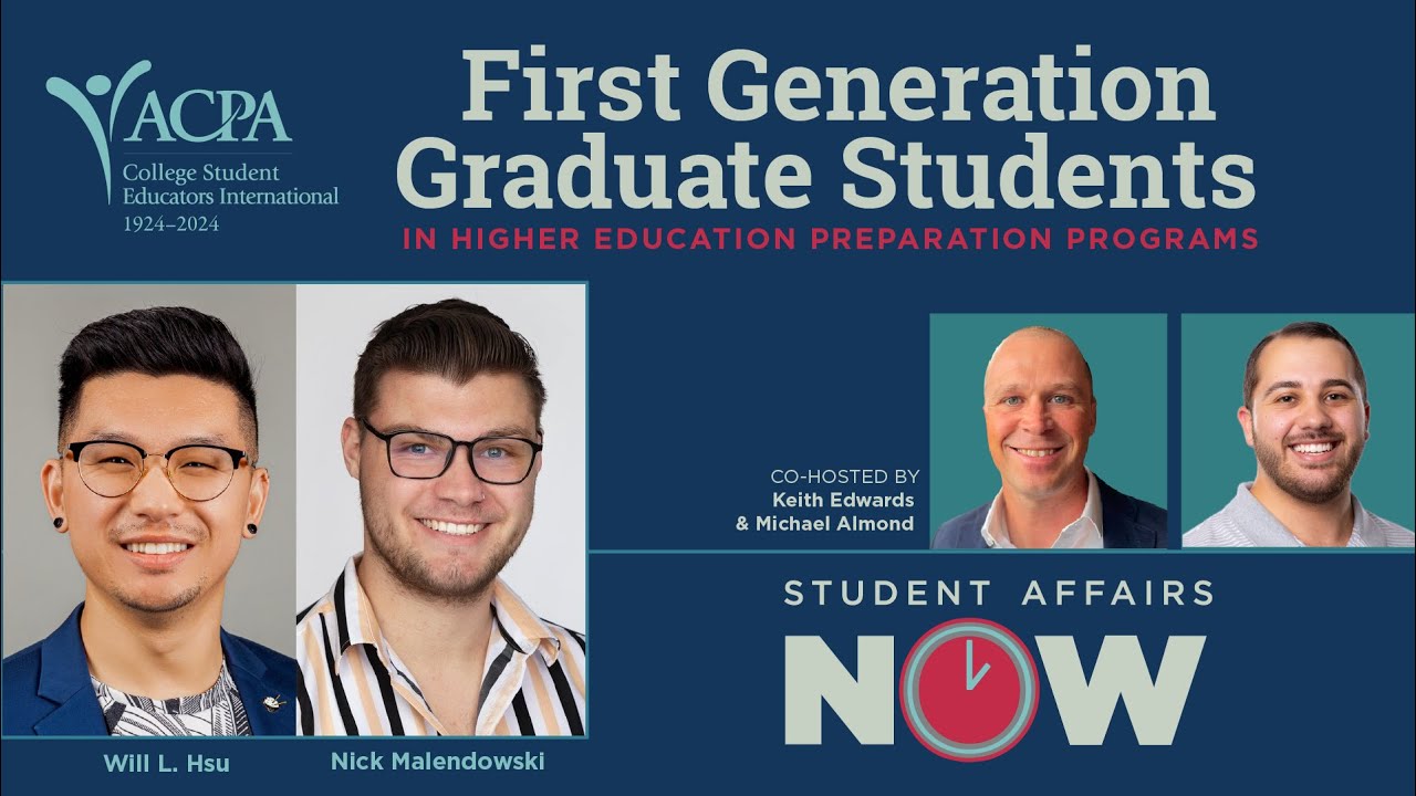 First Generation Graduate Students in Higher Education Preparation ...