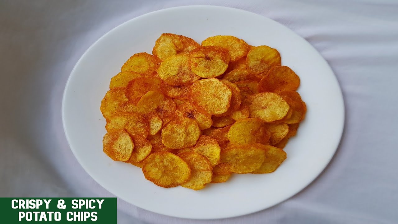 Crispy and Spicy Potato Chips || Instant Aloo Chips Recipe || মসলাযুক্ত ...