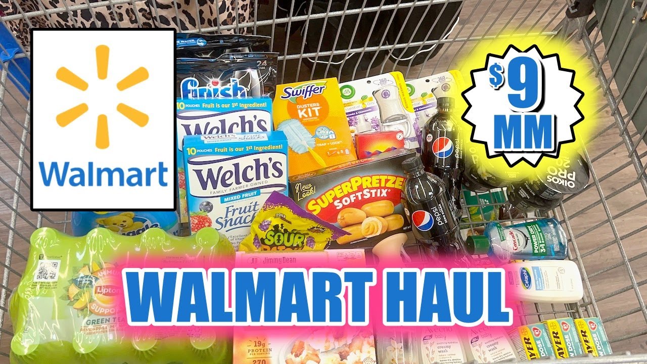 $9MM | Stocking Up on TONS of Essentials | Walmart Haul | Shop with ...