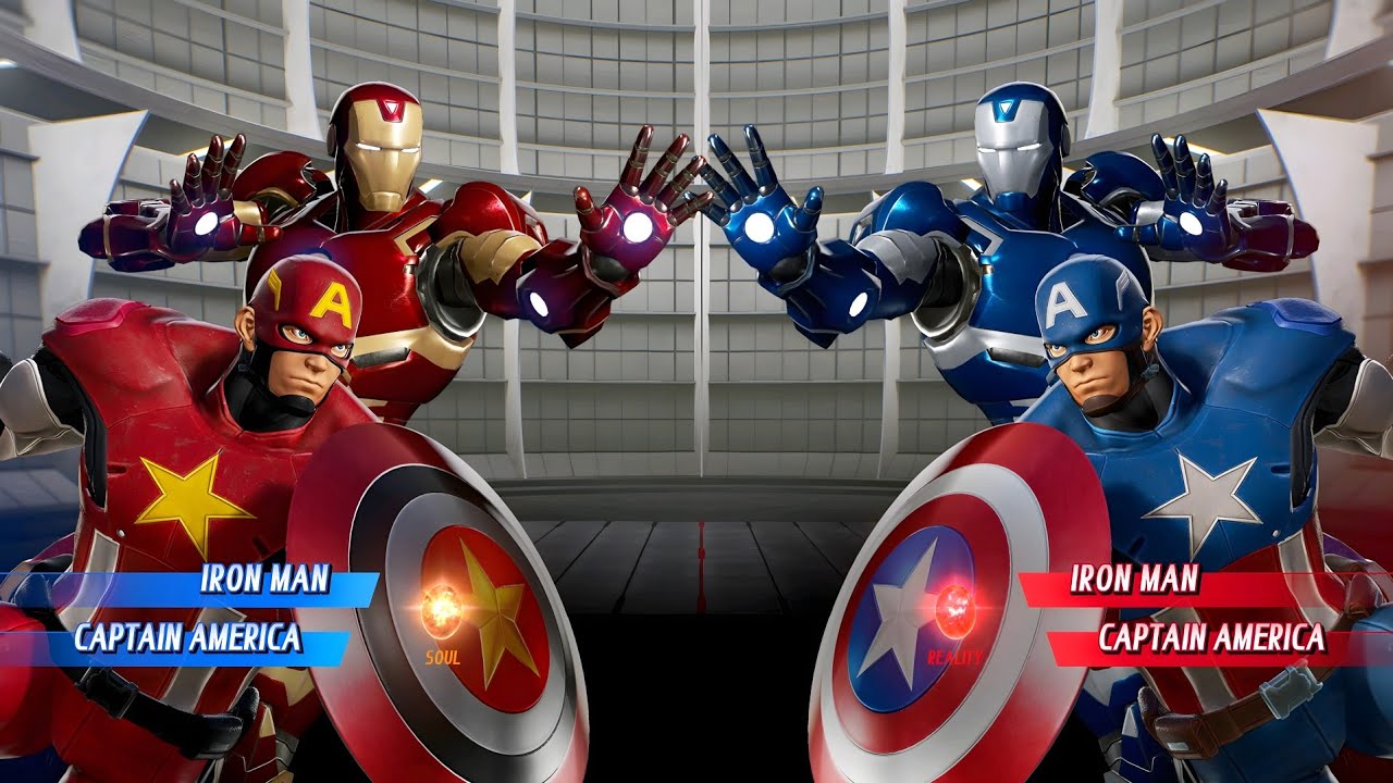 Marvel vs Capcom Infinite - Captain America Iron Man (Red) vs. Captain ...