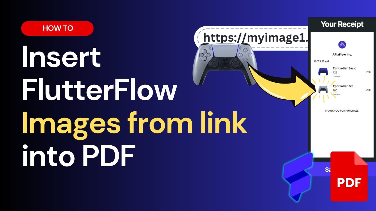 Insert FlutterFlow Images from link into PDF - YouTube