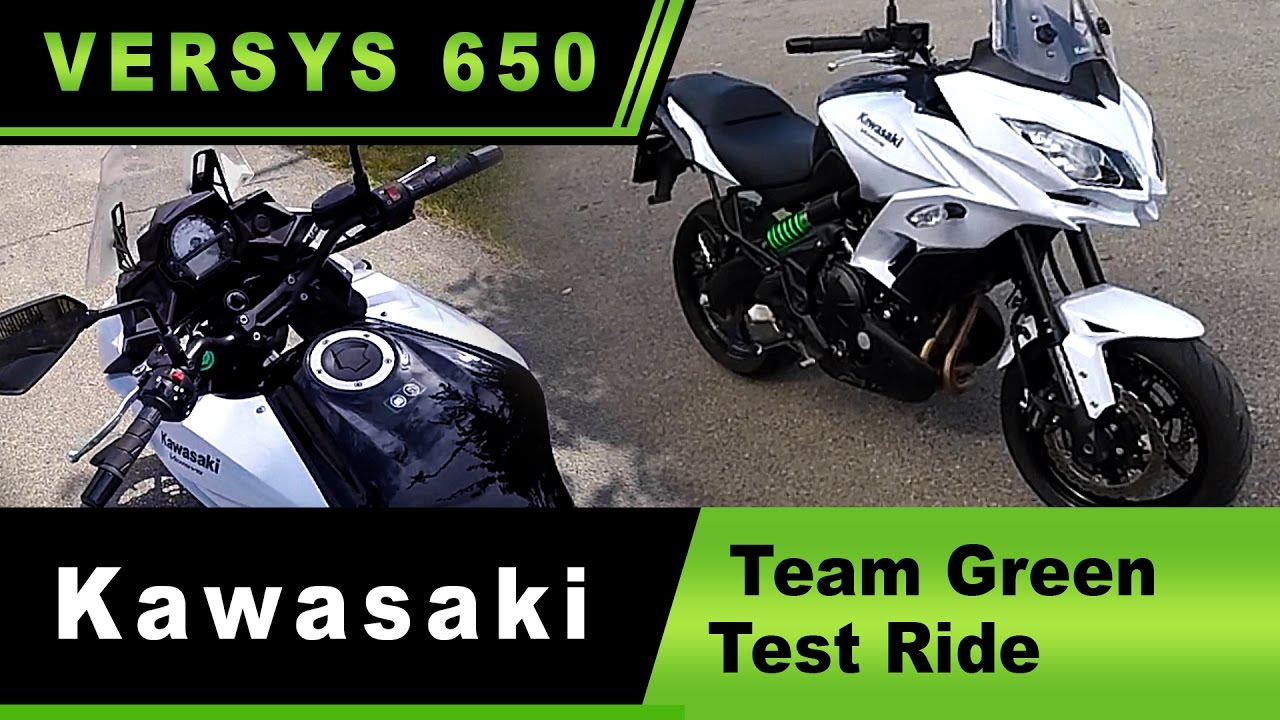 Kawasaki Versys 650 Test Ride - Team Green Go-Go! - YouTube