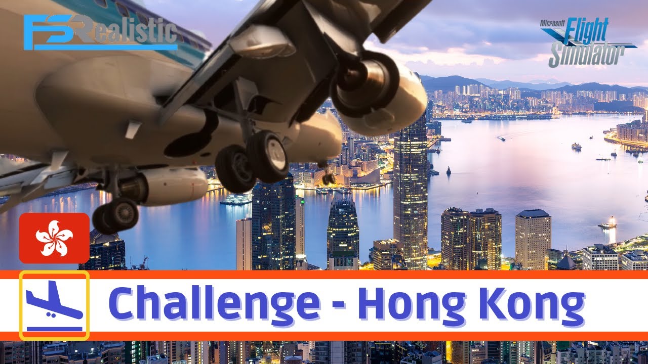 FSRealistic Pro - ️ Landing at Kai Tak 🌇 (MSFS 2020) - YouTube