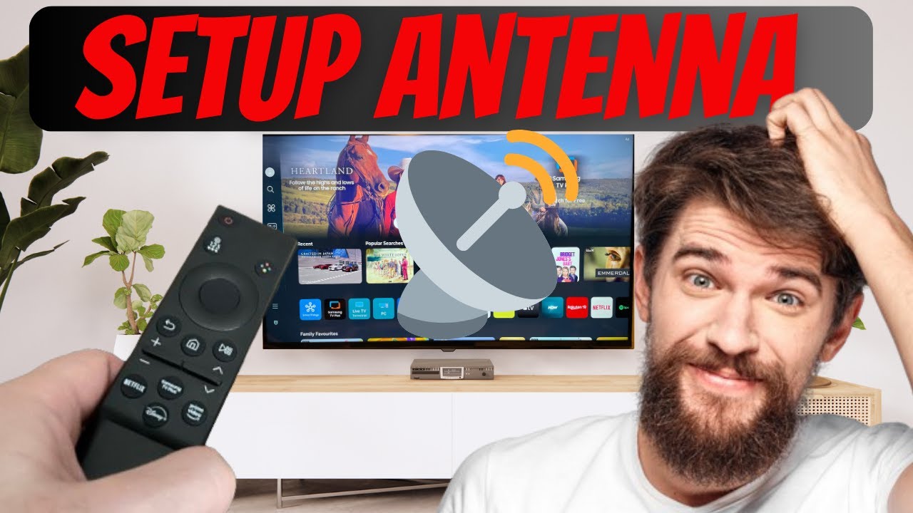 How to Setup an Antenna on a Samsung Smart TV - YouTube