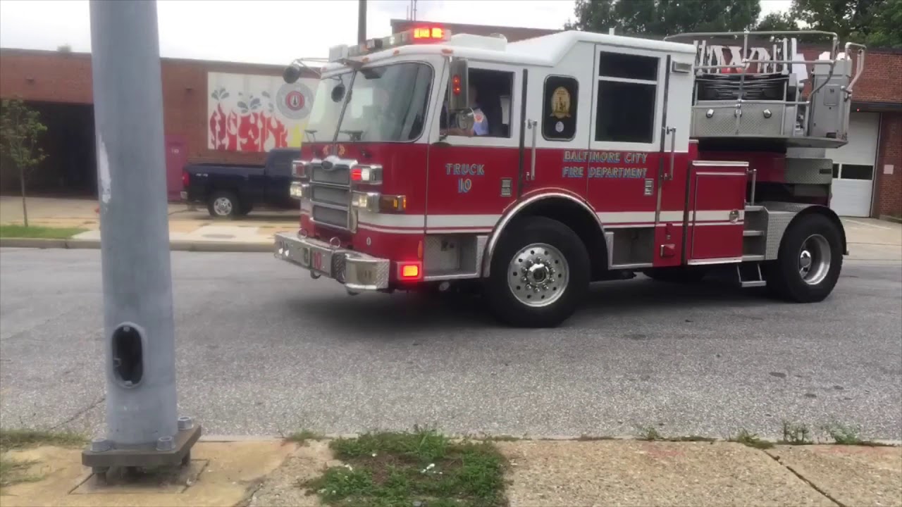 BCFD Truck 10 Responding - YouTube