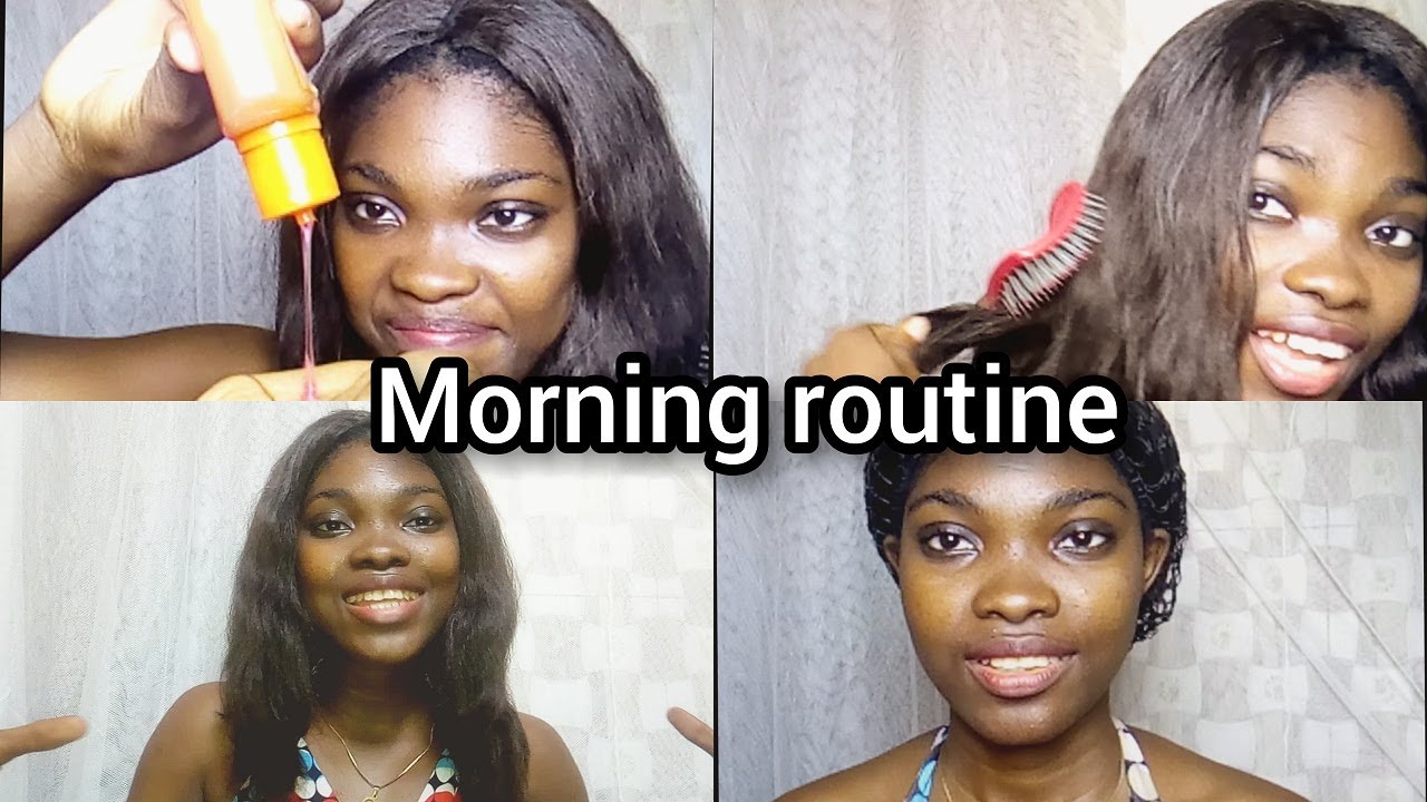 PROTECTIVE STYLE MORNING ROUTINE: RELAXED HAIR MORNING ROUTINE ...