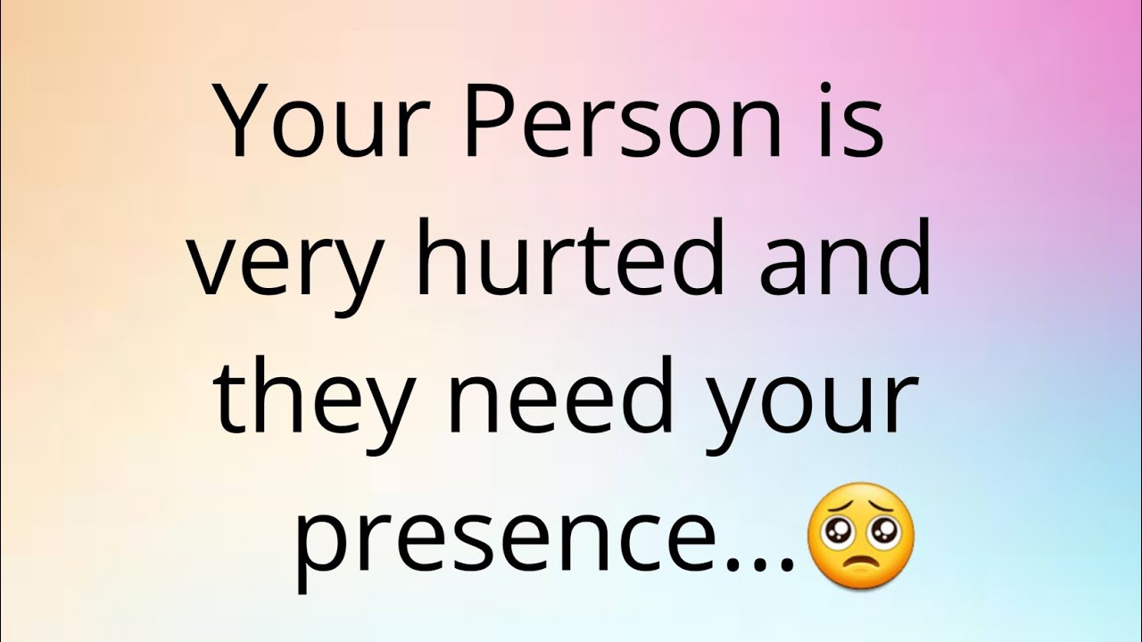 Your Person Is Very Hurted And They Need Your Presence...🥺 Dm to Df # ...