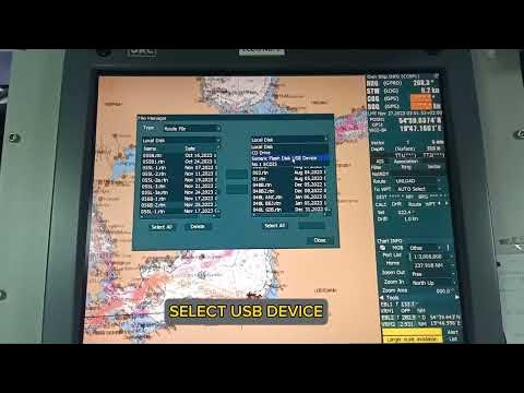 How to export route file in JRC ECDIS (rtn file) |Model JRC JAN 2000 - YouTube