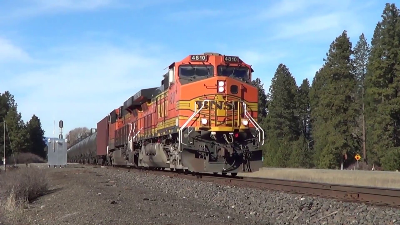 BNSF 4810 East Teanaway 2-10-18 - YouTube