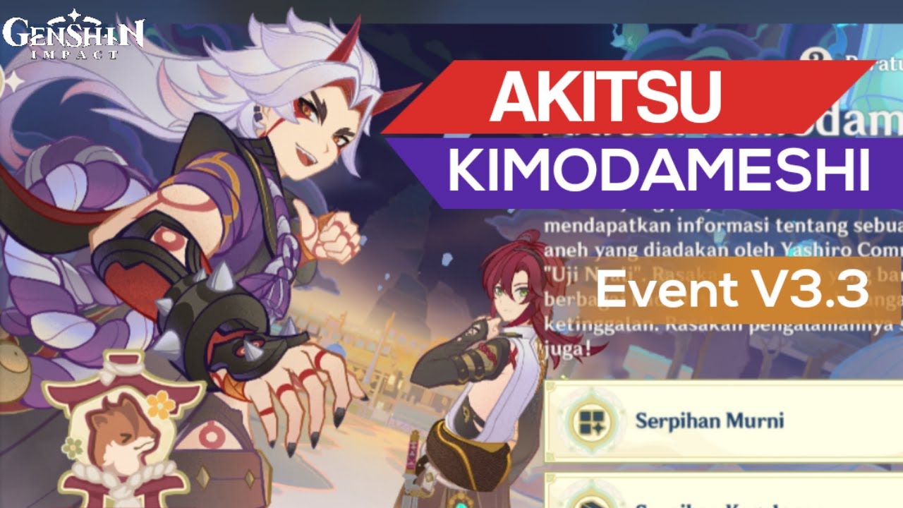 Akitsu Kimodameshi - Event V3.3 End | Genshin Impact - YouTube