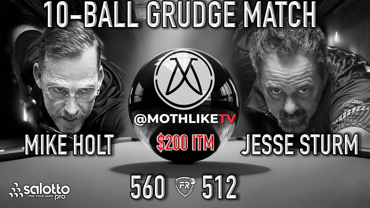 Jesse Sturm v Mike Holt : 10-Ball Grudge Match : $200 ITM - YouTube