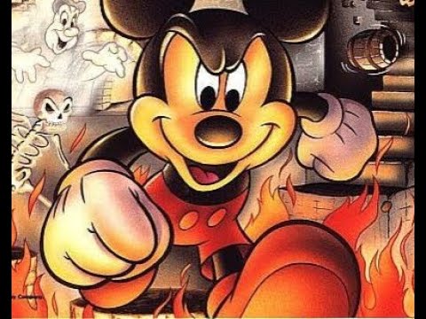 Mickey Mouse Walking Down to the Pits of Hell to Give the Devil his Due ...