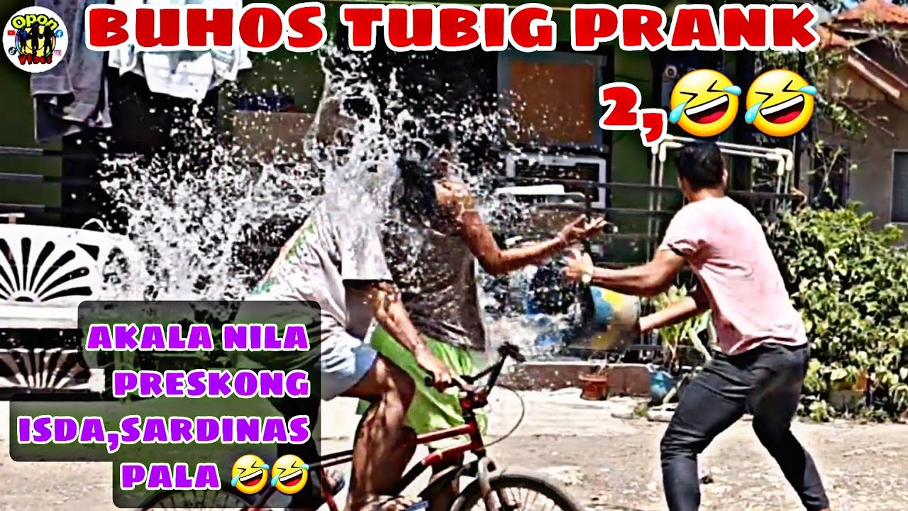 buhos tubig prank 2, iwas init ng ulo sa tag init 🤣🤣🤣 #prank - YouTube