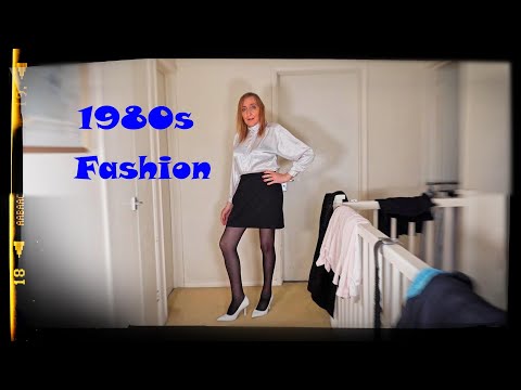 1980s Fashion - Satin Blouse Try On