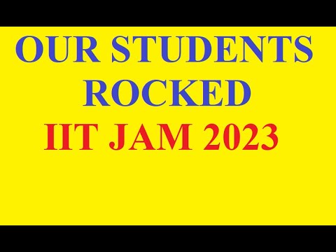 IIT JAM 2023 TOPPERS: 4 IN TOP 10 FROM THE OPTIMIST CLASSES - YouTube