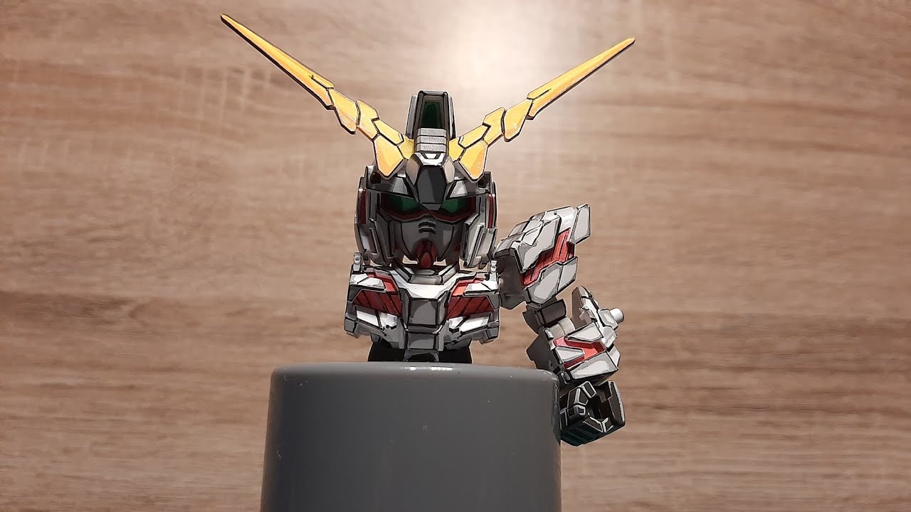 (timelapse) cell shading sdcs unicorn gundam using markers part 2 - YouTube