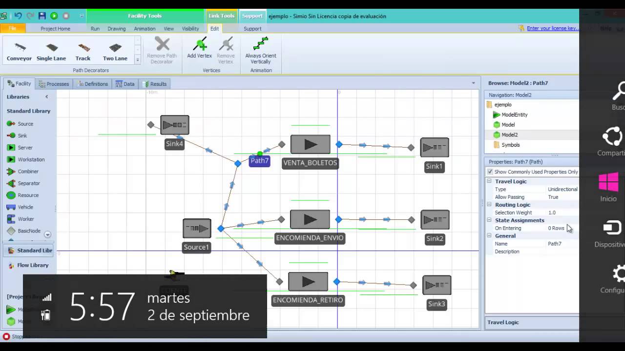 Simulacion usando Simio para la Coop. Rutas Orenses - YouTube