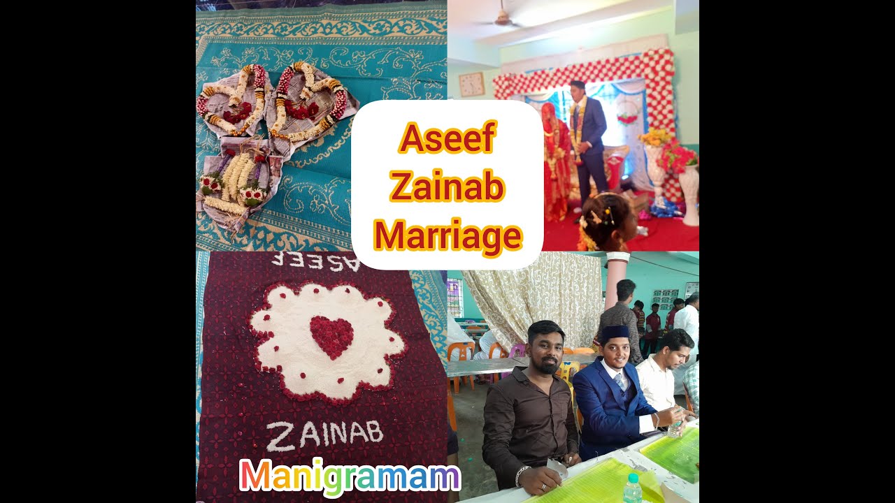 Aseef Zainub wedding 22-7-2024 | Manigramam |Best moment and funny ...