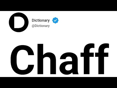 Chaff Meaning In English - YouTube