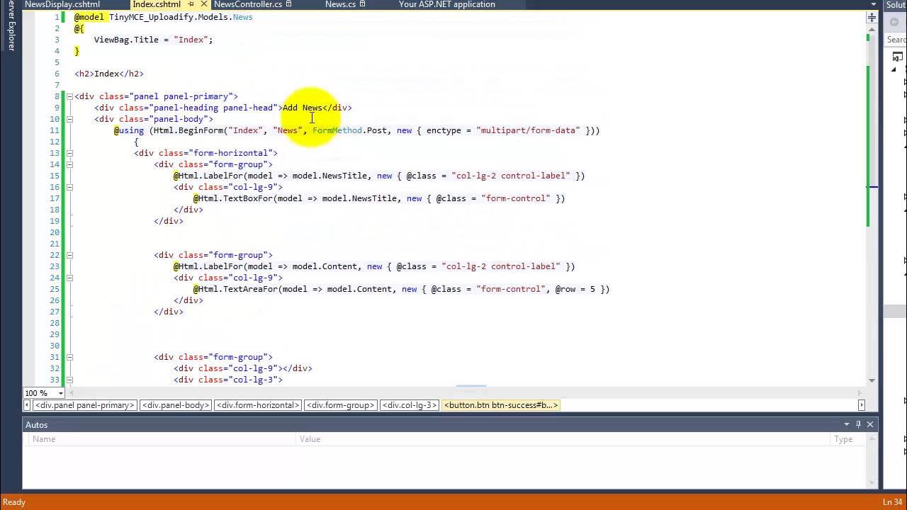 TinyMCE And Uploadify Integration ASP.NET MVC C# - YouTube