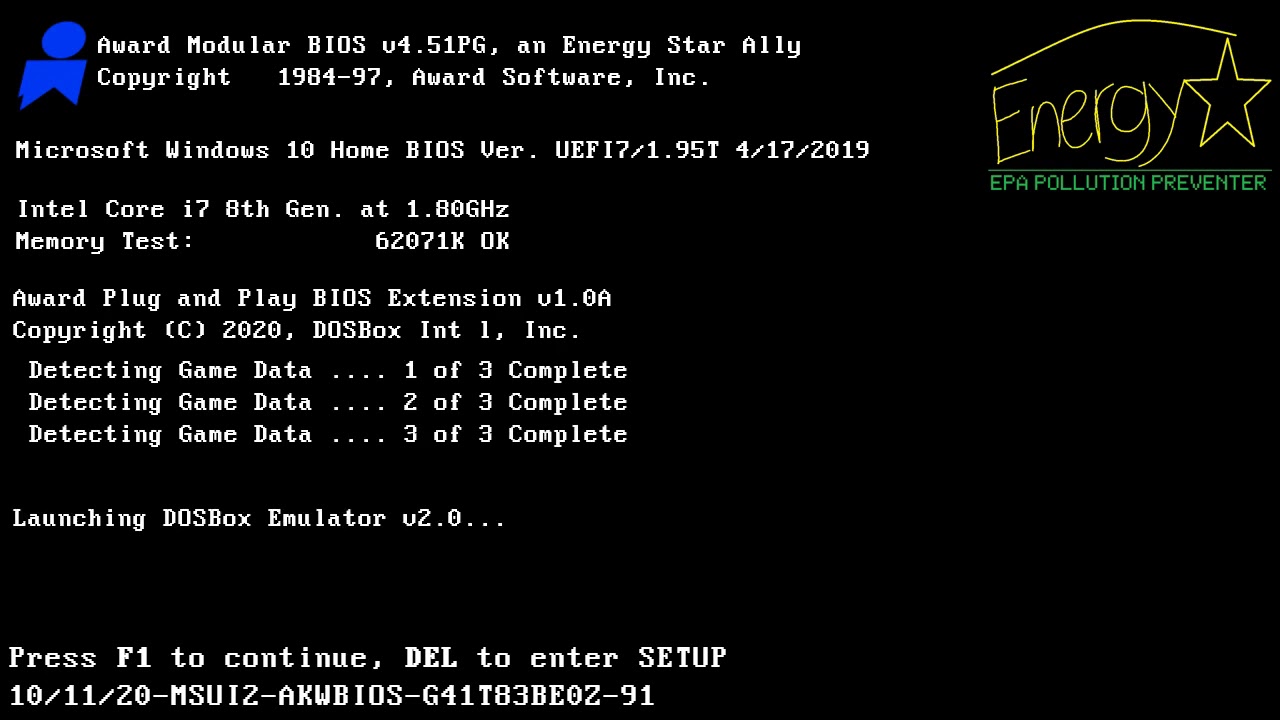 Award Modular BIOS startup 2 - YouTube