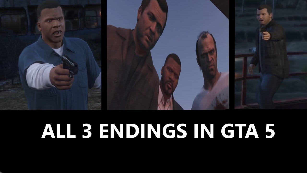 All 3 endings in Gta 5 - YouTube