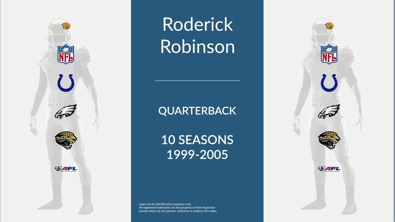 Roderick "Rod" Robinson: Football Quarterback - YouTube
