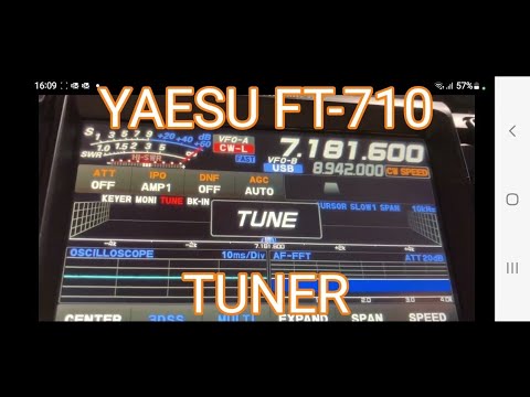 YAESU FT-710 Testing Tuner - YouTube