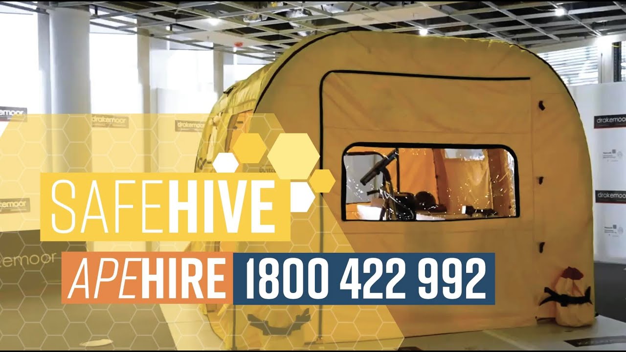 SafeHIVE Dust Containment Tent - YouTube
