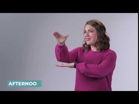 Learn How to Sign Afternoon in ASL | LearnHowToSign - YouTube
