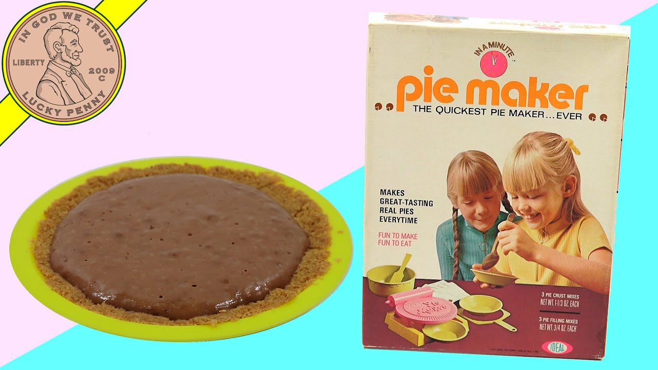 1973 In A Minute Pie Maker By Ideal - 48 Year Old Pie! - YouTube