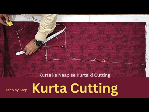 Kurta Cutting | Step by Step Kurta Cutting - YouTube