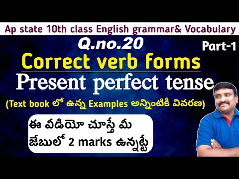 Correct verb forms |Suitable verb forms |Ap state 10th class english ...