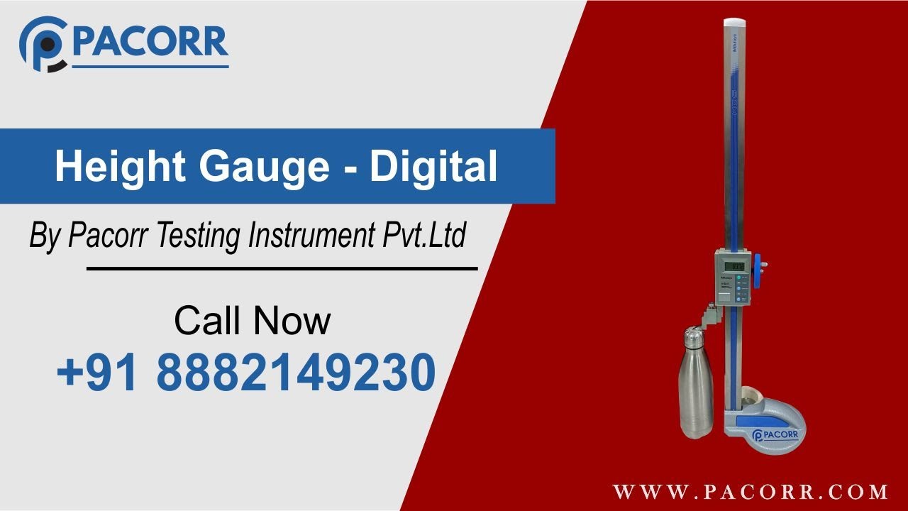 Height Gauge Mitutoyo- Testing Procedure by Pacorr Testing Instruments ...