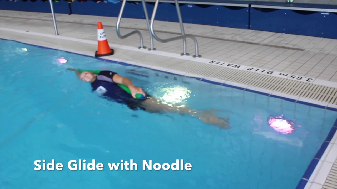 Swim Video Model: Side Glide with Noodle - YouTube