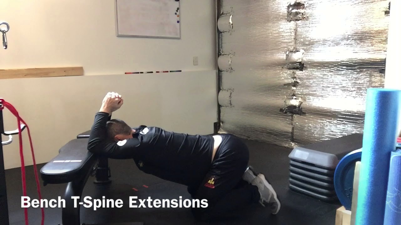 Bench T-Spine Extensions - YouTube