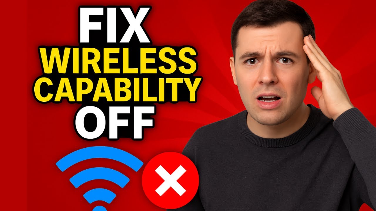 How To Fix Wireless Capability is Turned Off WiFi Settings Not Showing ...