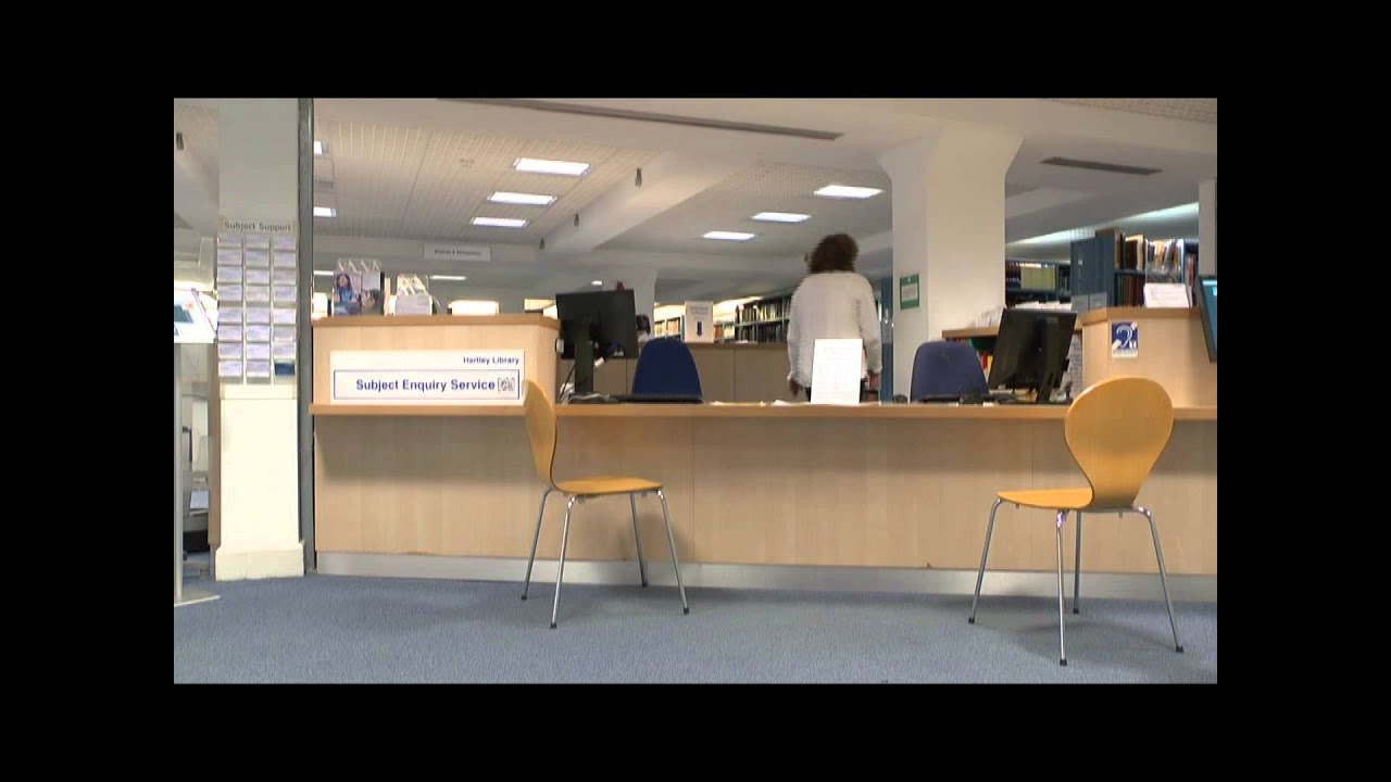 Hartley Library Level 3 desk - YouTube