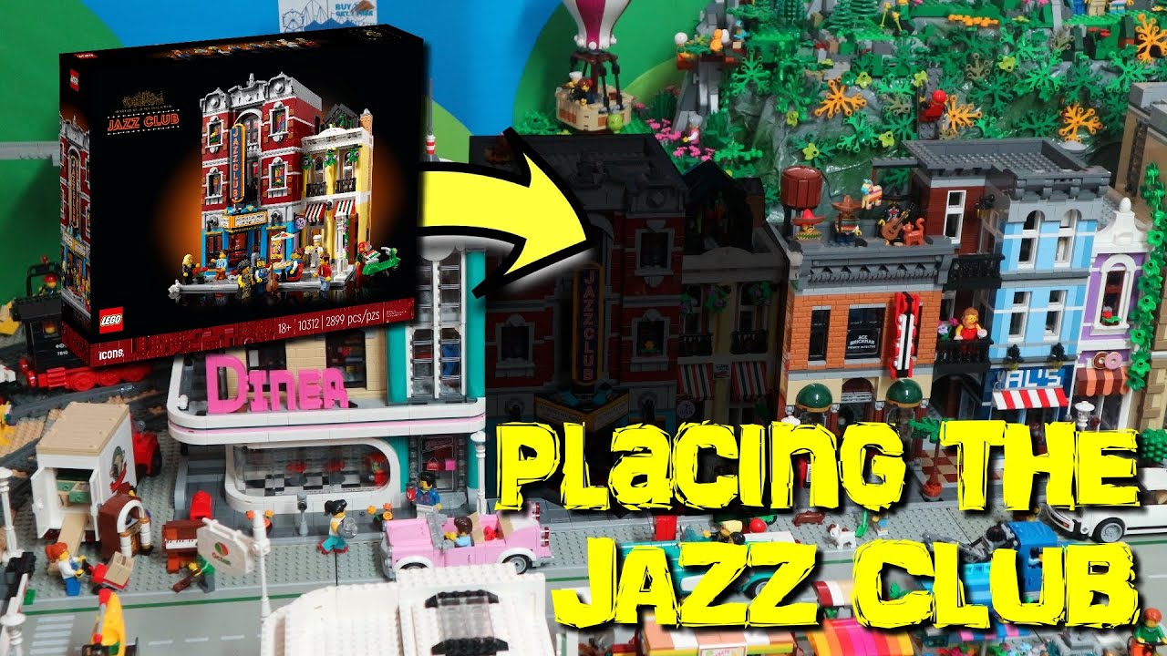 Lego 10312 Modular Jazz Club - Placing in my Lego City - YouTube