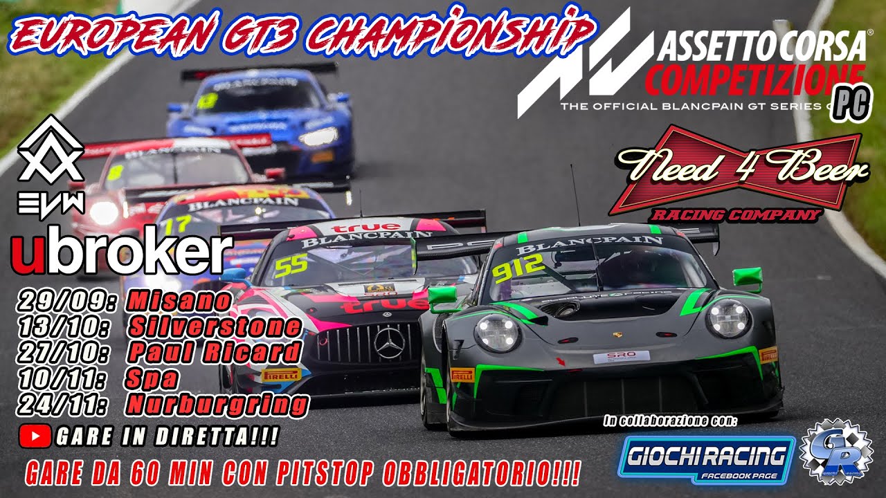 Highlights European GT3 Championship by Need4Beer - YouTube