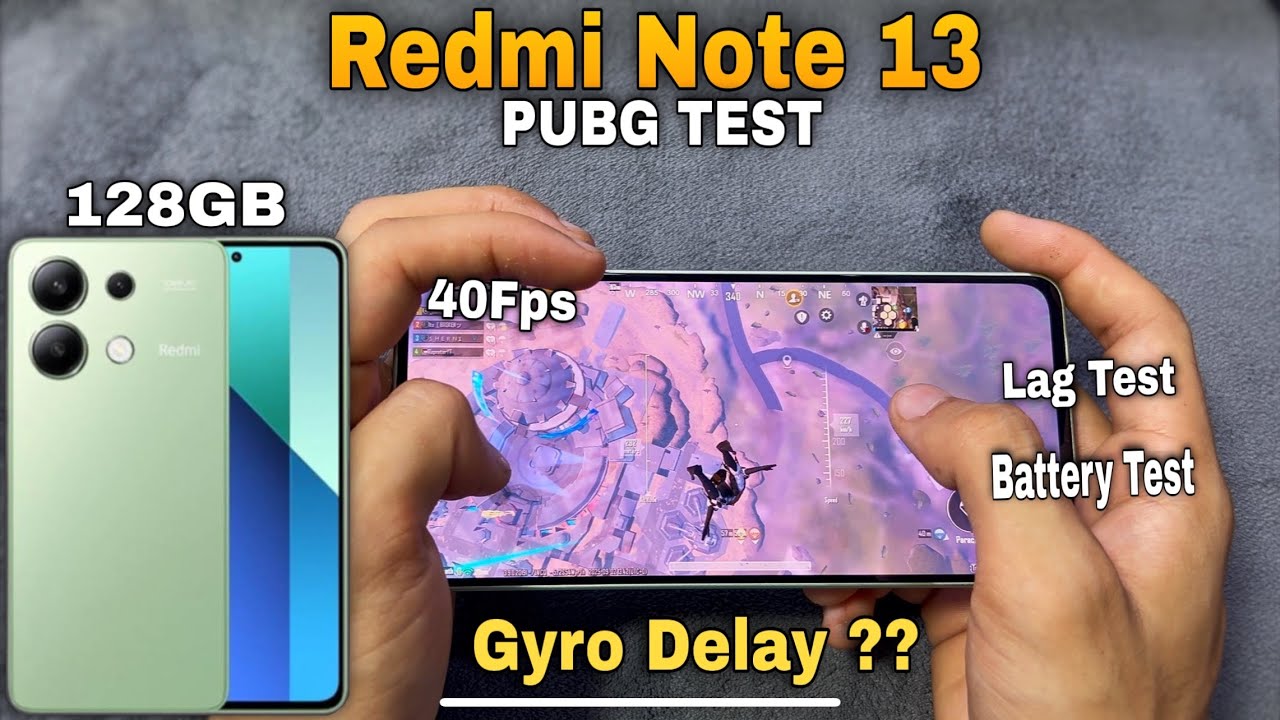 Redmi Note 13 Pubg Test !!😧🔥 | Redmi Note 13 Pubg Graphics Test | Gyro ...