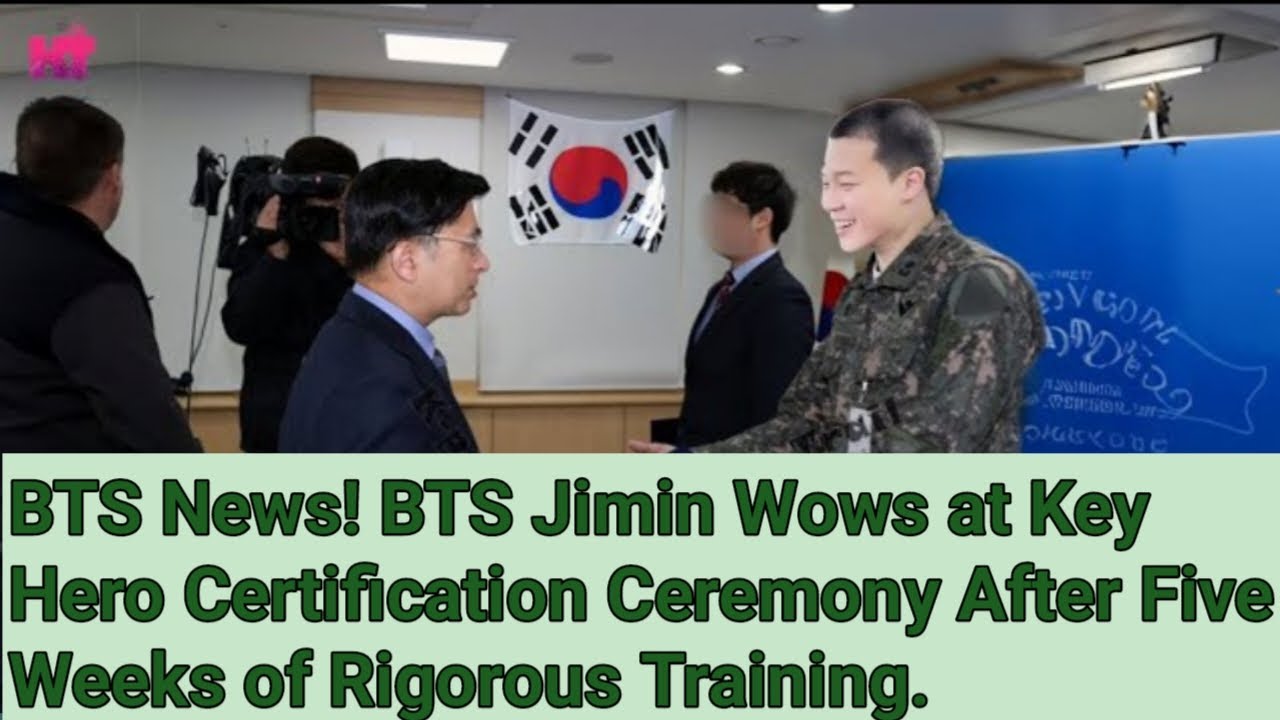 SNA Aone||BTS News! BTS Jimin Wows at Key Hero Certification Ceremony After Five - YouTube