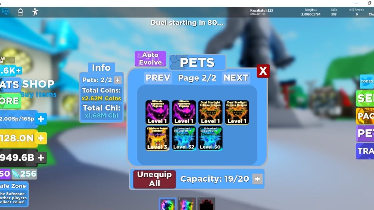 Live Stream Ninja Legend Give away Pets Legend #Ninja Legend - YouTube