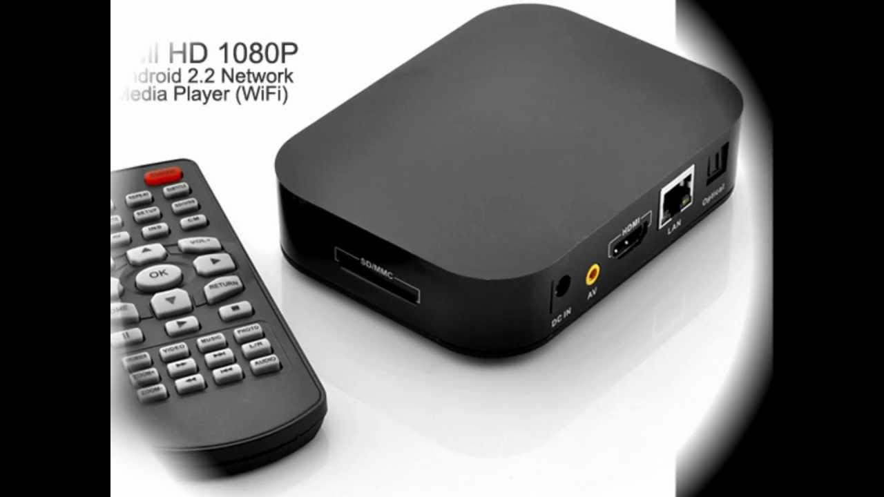 Reproductor multimedia en red (Wi-Fi, HDMI) Full HD 1080p Android 2.2 ...